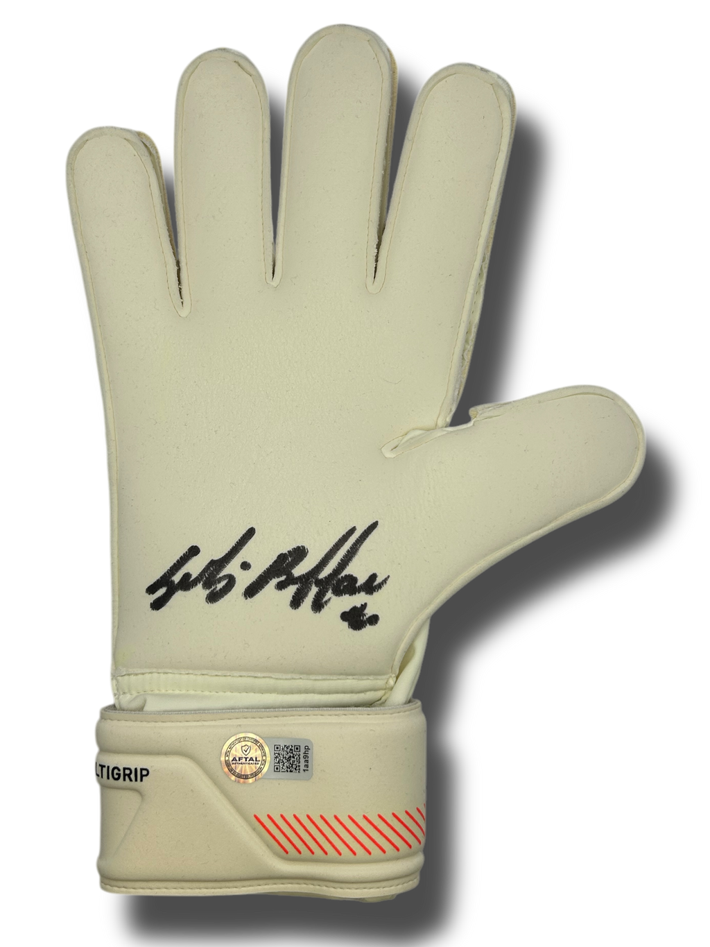 GIANLUIGI BUFFON SIGNED PUMA WHITE GOALKEEPER GLOVE R (AFTAL AUTHENTIC