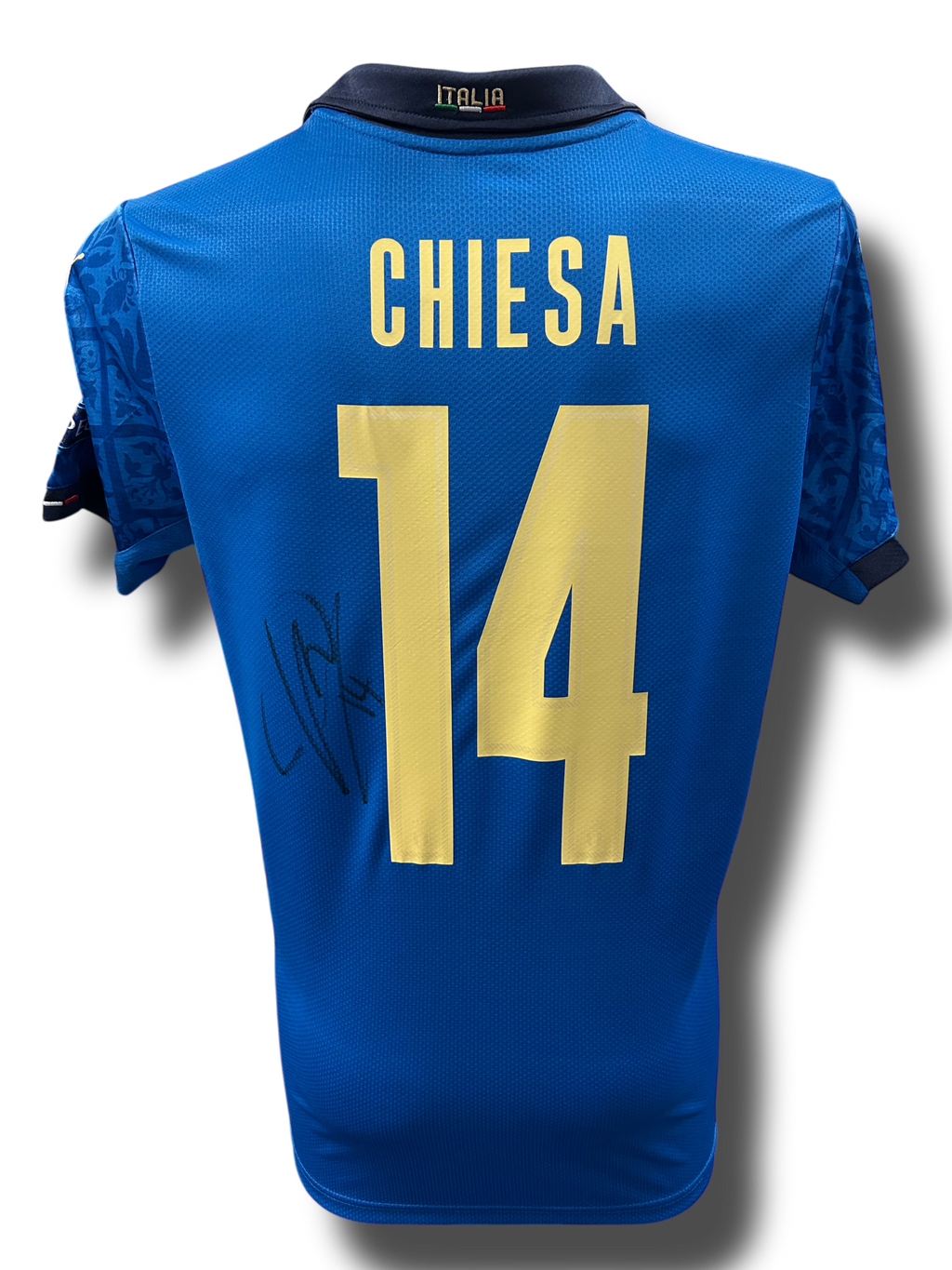 FEDERICO CHIESA SIGNED EURO 2020 ITALY WINNERS HOME SHIRT (AFTAL COA)