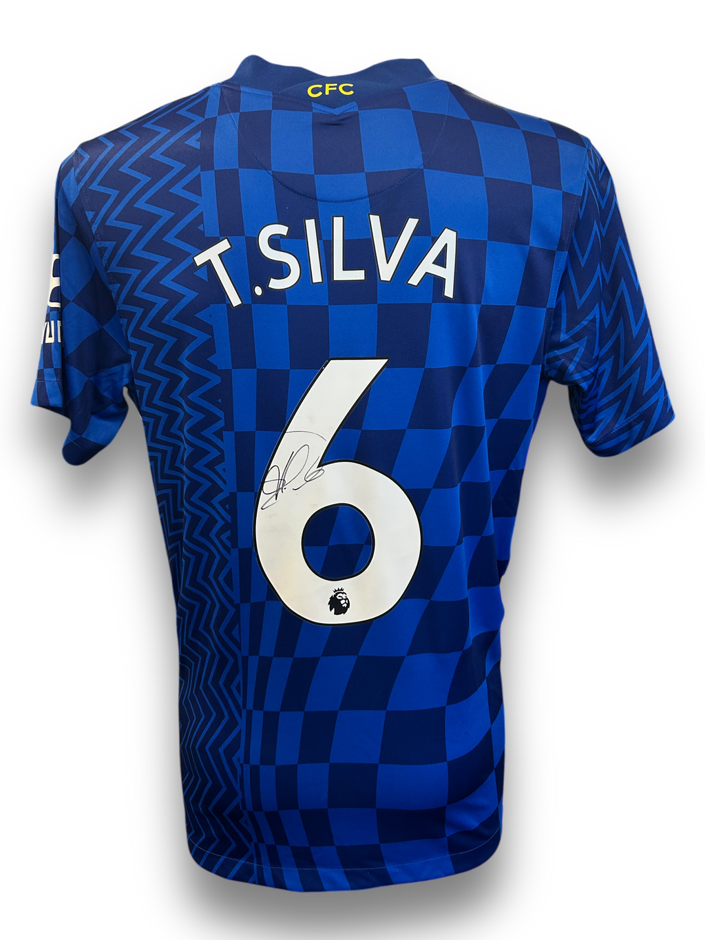THIAGO SILVA SIGNED CHELSEA FC 2022/23 HOME SHIRT (AFTAL COA)