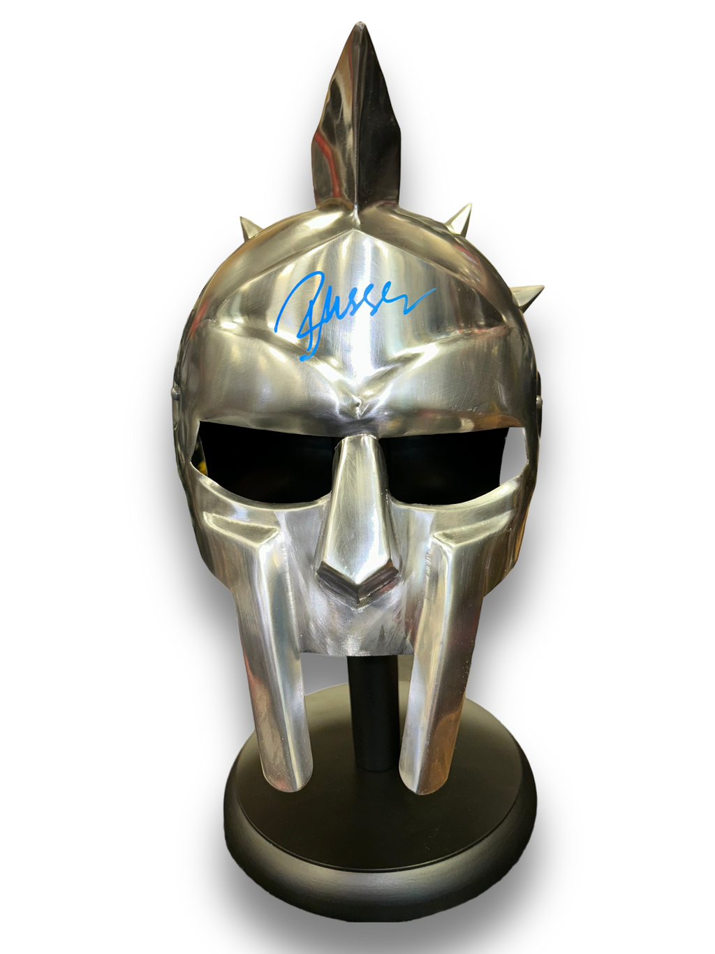Russell Crowe Gladiator Helmet Prop Store CEO Stephen Lane Holds