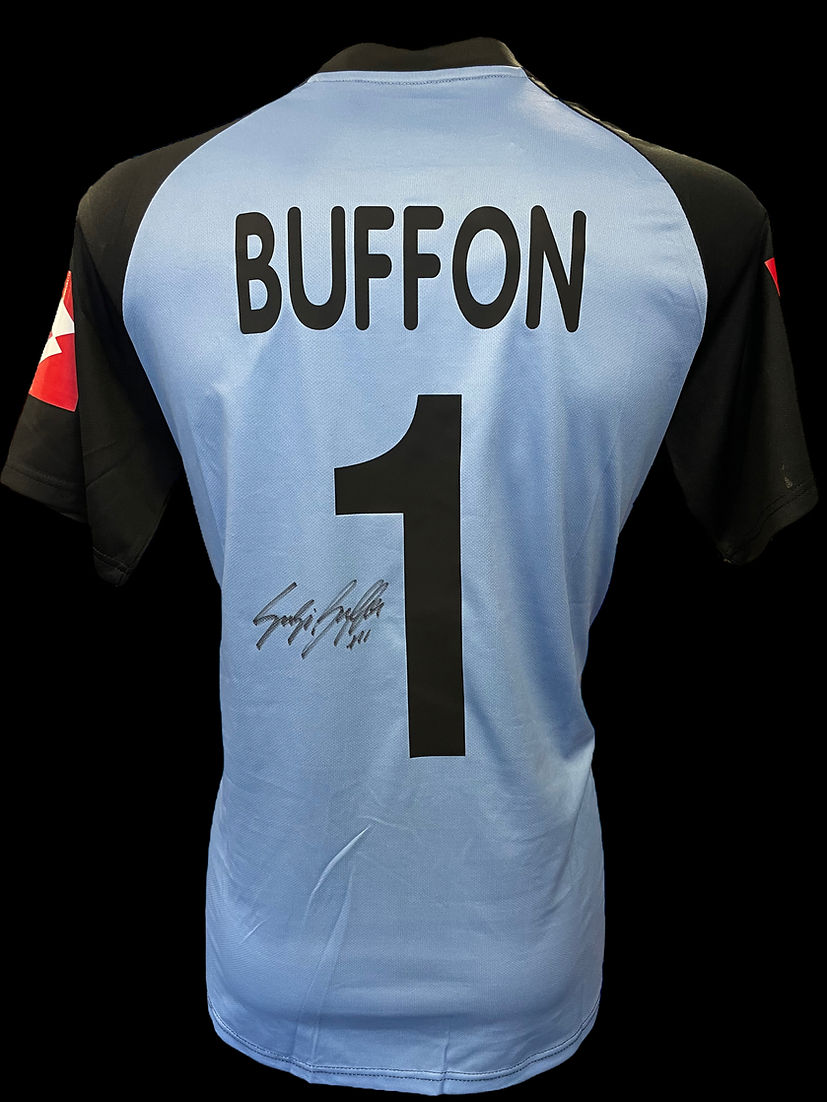 GIANLUIGI BUFFON SIGNED 2002/03 JUVENTUS GOALKEEPER SHIRT 4 (AFTAL COA