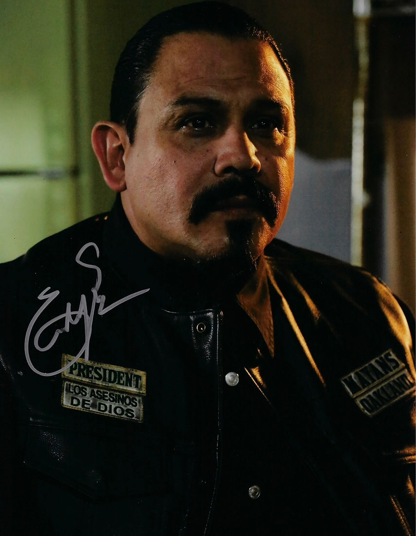 EMILIO RIVERA SIGNED ALVAREZ SONS OF ANARCHY MAYANS 14x11 PHOTO 6 (AFT