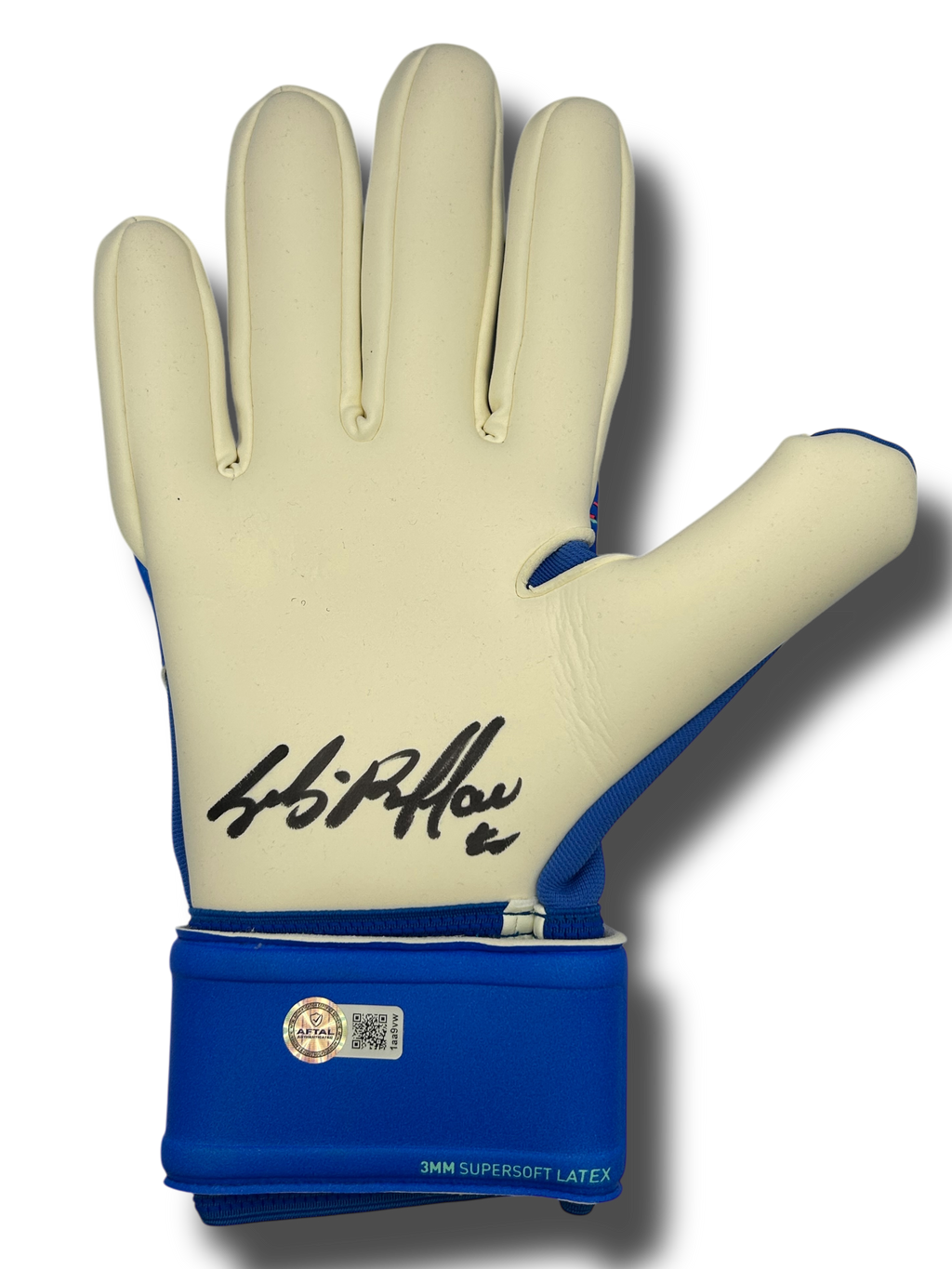 GIANLUIGI BUFFON SIGNED PUMA BLUE GOALKEEPER GLOVE R (AFTAL AUTHENTICA