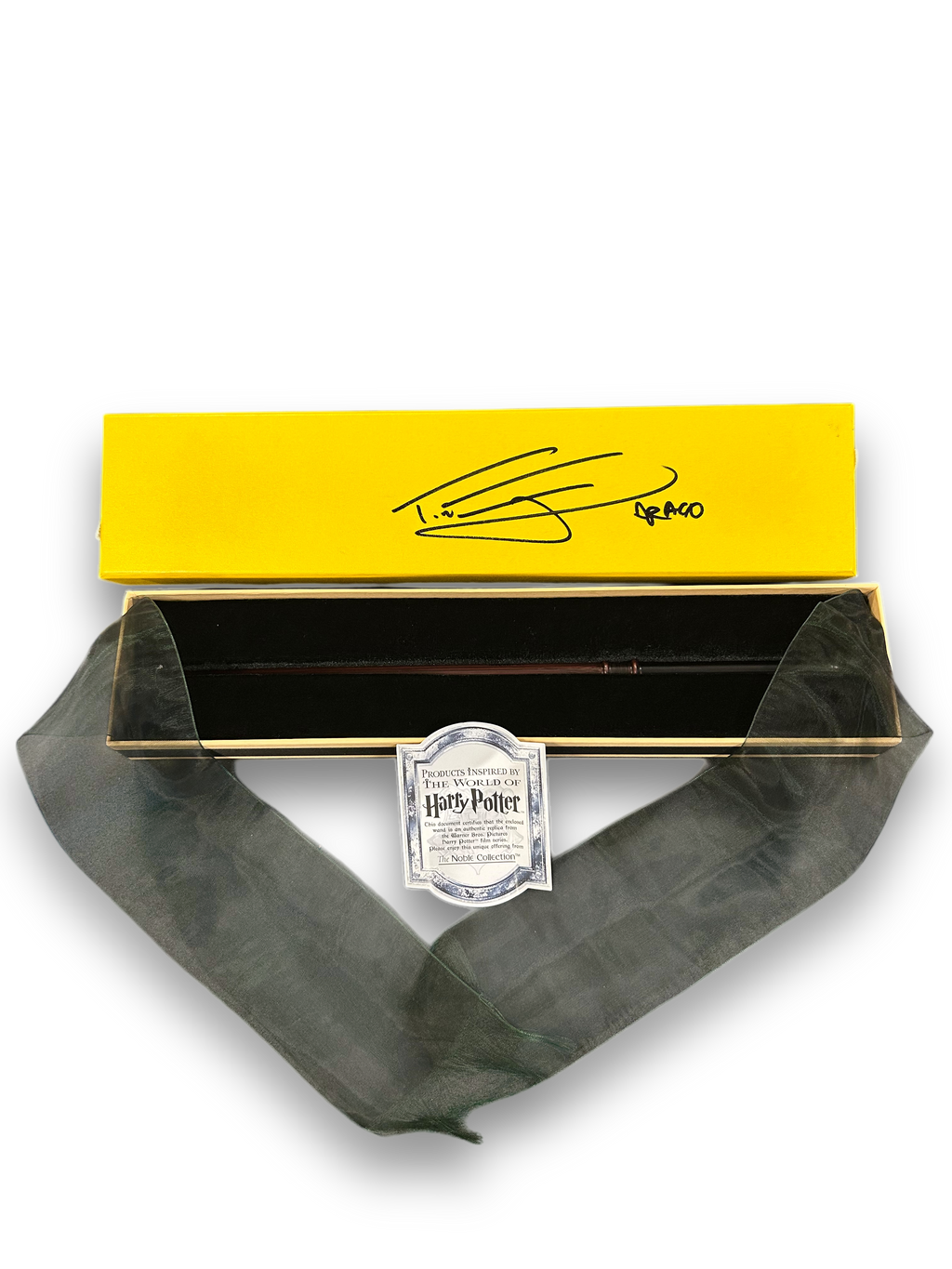 TOM FELTON SIGNED DRACO MALFOY HARRY POTTER WAND MOVIE PROP (AFTAL COA