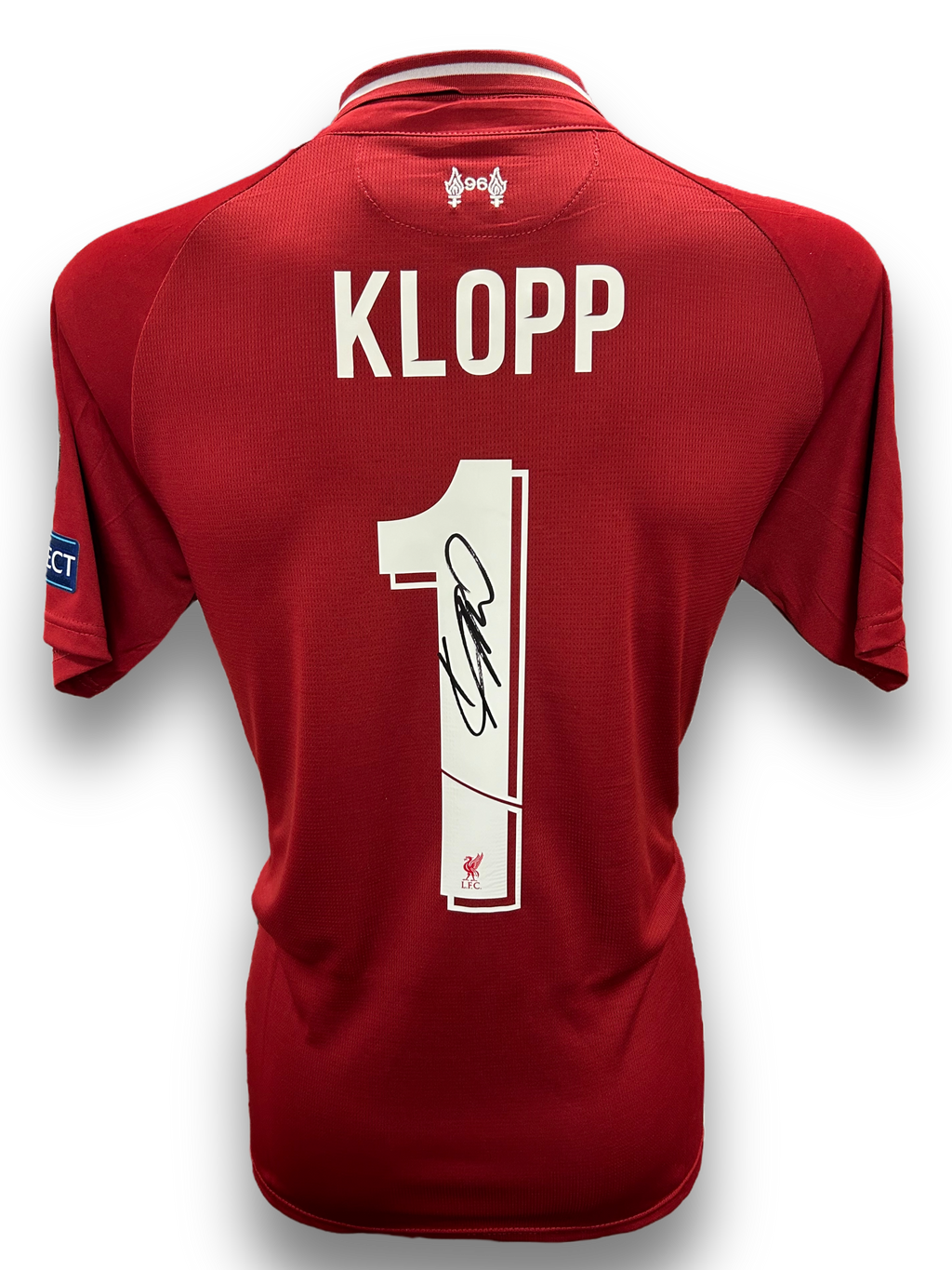 JURGEN KLOPP SIGNED 2018/19 LIVERPOOL CHAMPIONS LEAGUE FINAL SHIRT (AF