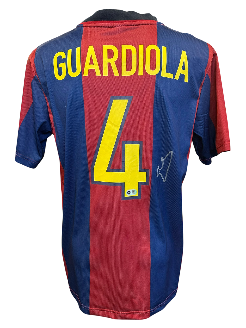 PEP GUARDIOLA SIGNED FC BARCELONA 1998 GUARDIOLA 4 SHIRT (ACG CERT AG1
