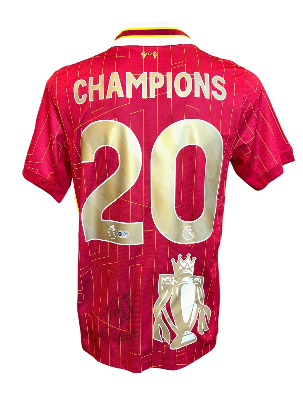 ARNE SLOT SIGNED LIVERPOOL FC 24/25 CHAMPIONS TROPHY HOME SHIRT (ACG C