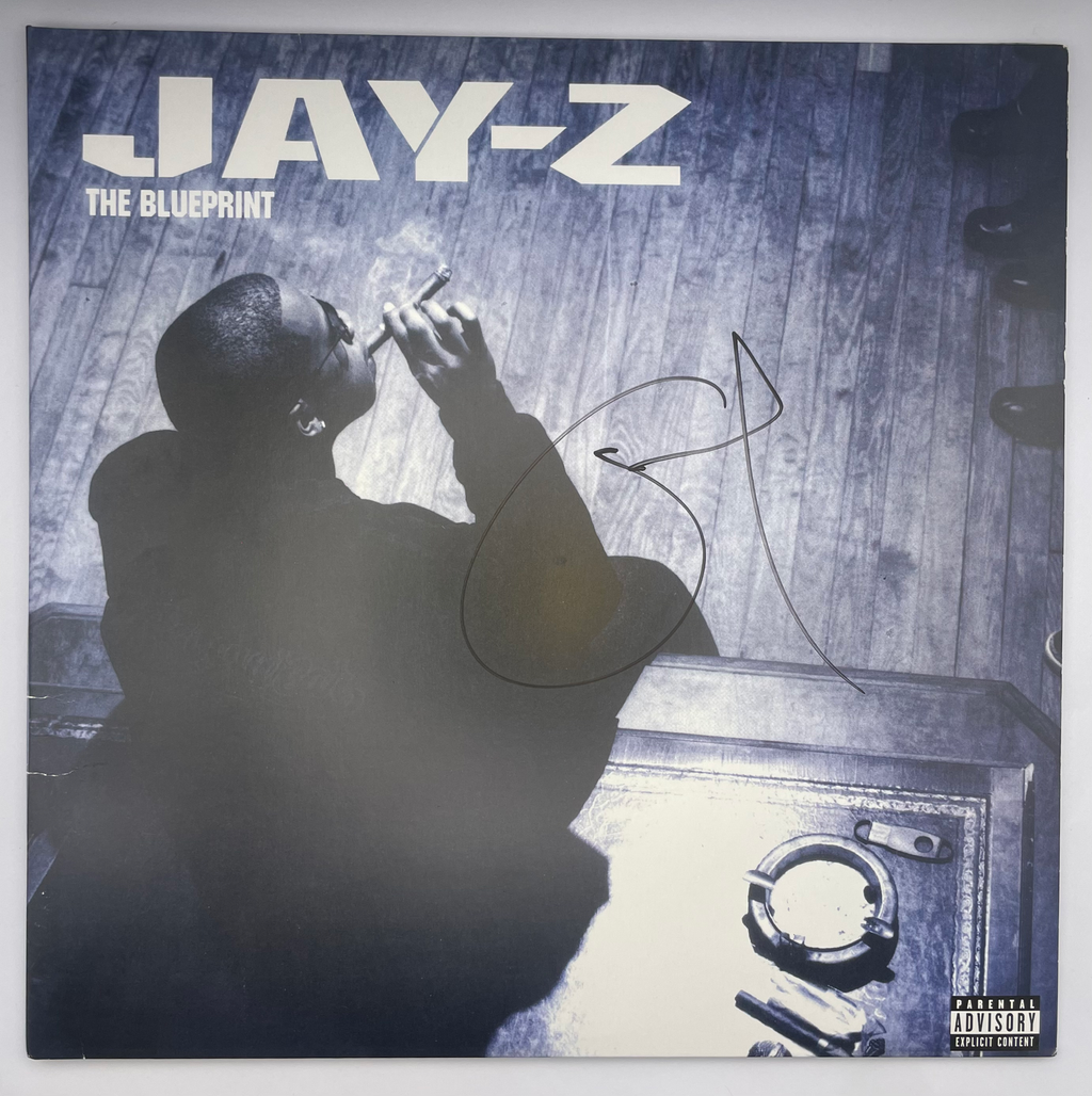 JAY Z SIGNED THE BLUEPRINT ALBUM VINYL LP (AFTAL COA) 2