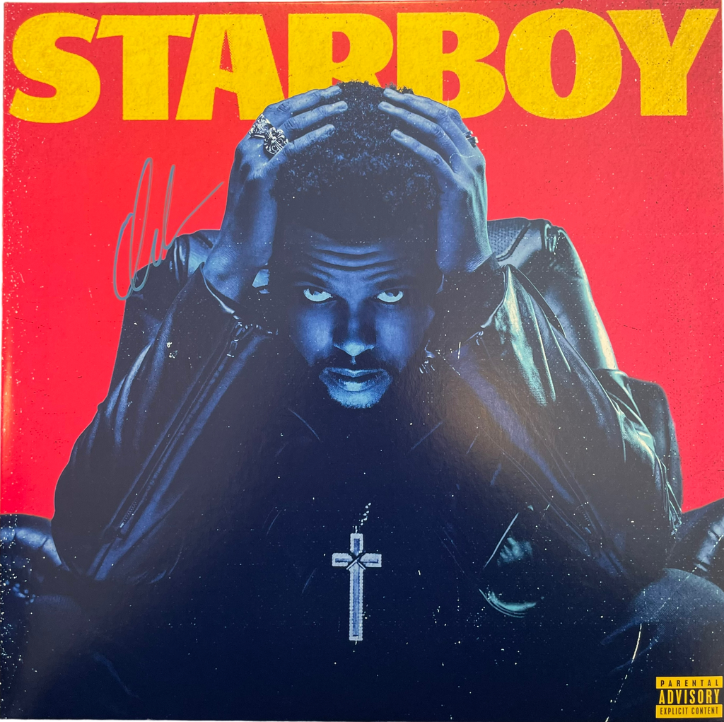 THE WEEKND SIGNED STARBOY LP VINYL ALBUM (ACOA RACC COA)