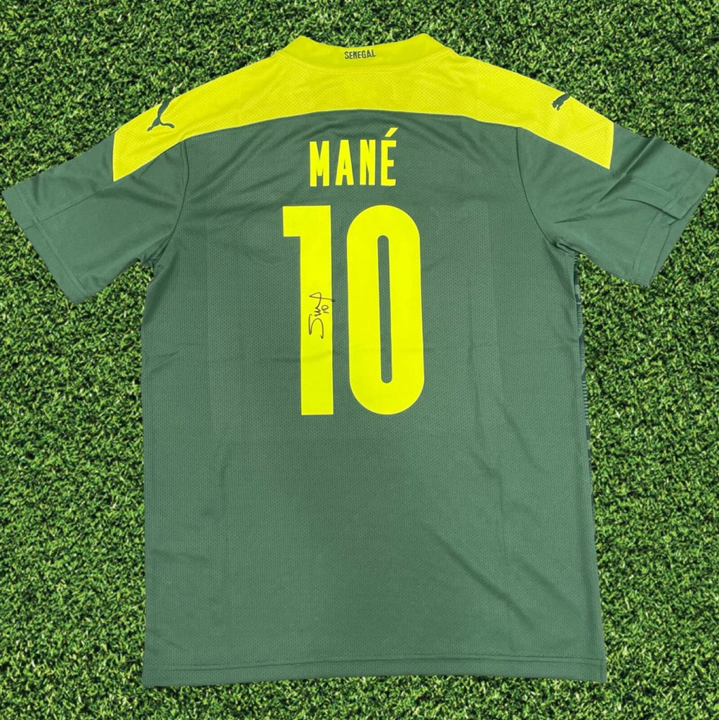 SADIO MANE SIGNED SENEGAL AFCON 2021 WINNERS HOME SHIRT (AFTAL COA)